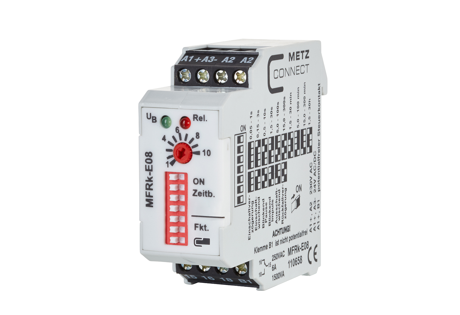 Relais temporisé multifonction | MFRk-E08 230 V AC, 24 V AC/DC